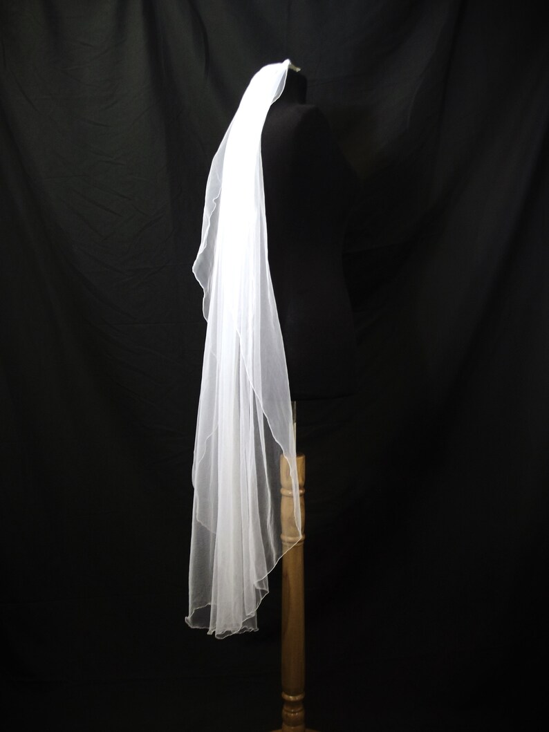 Wedding Veil 1 Tier Professional Made in UK Pencil Edge Knee Length - Etsy