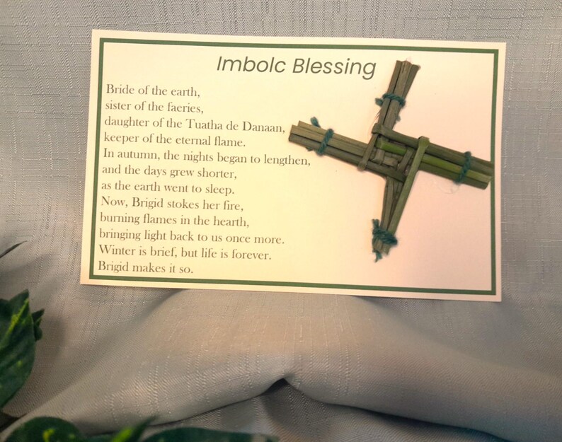 Imbolc Blessing Handmade St. Brigid's Cross, Wild Irish Rushes, - Etsy UK