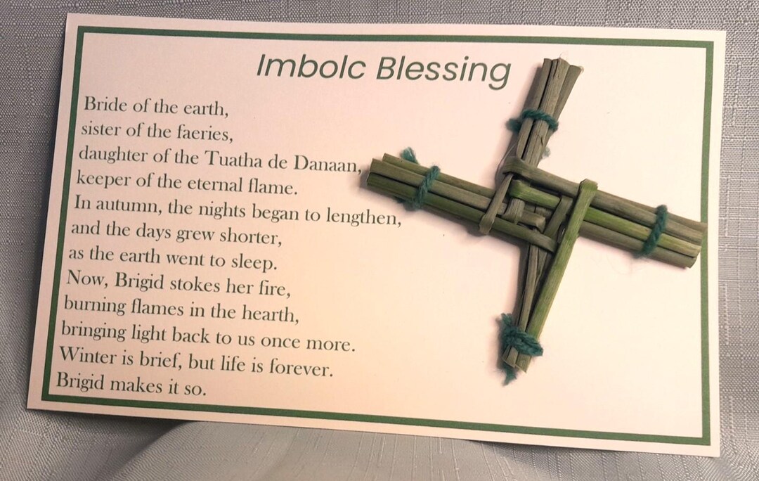 Imbolc Blessing Handmade St. Brigid's Cross, Wild Irish Rushes, - Etsy UK