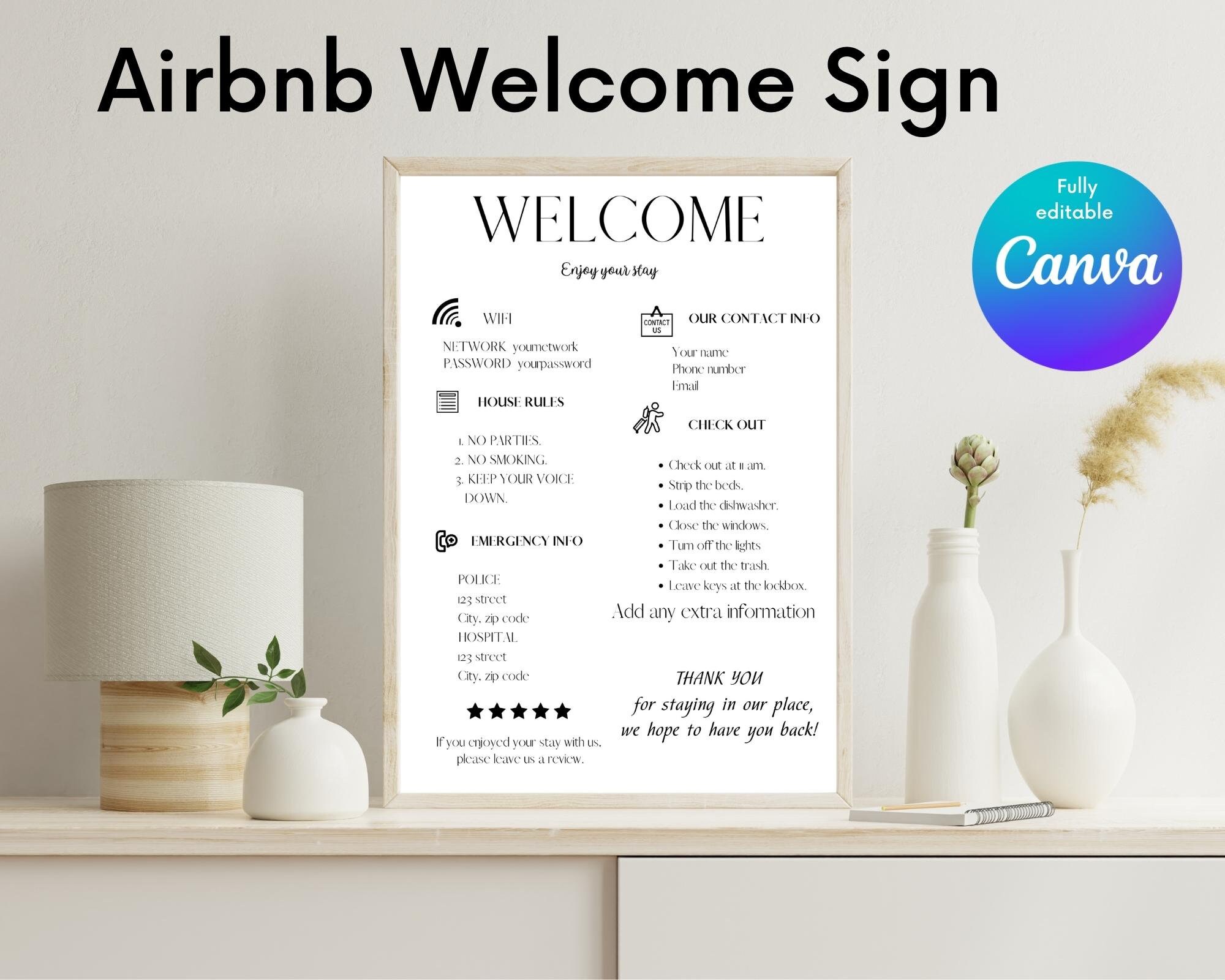 Airbnb Welcome Sign Ideas | informacionpublica.svet.gob.gt