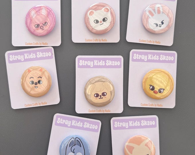 SKZOO Stray Kids Button Badge Pins | Perfect for Gift for Stay's, Stray ...