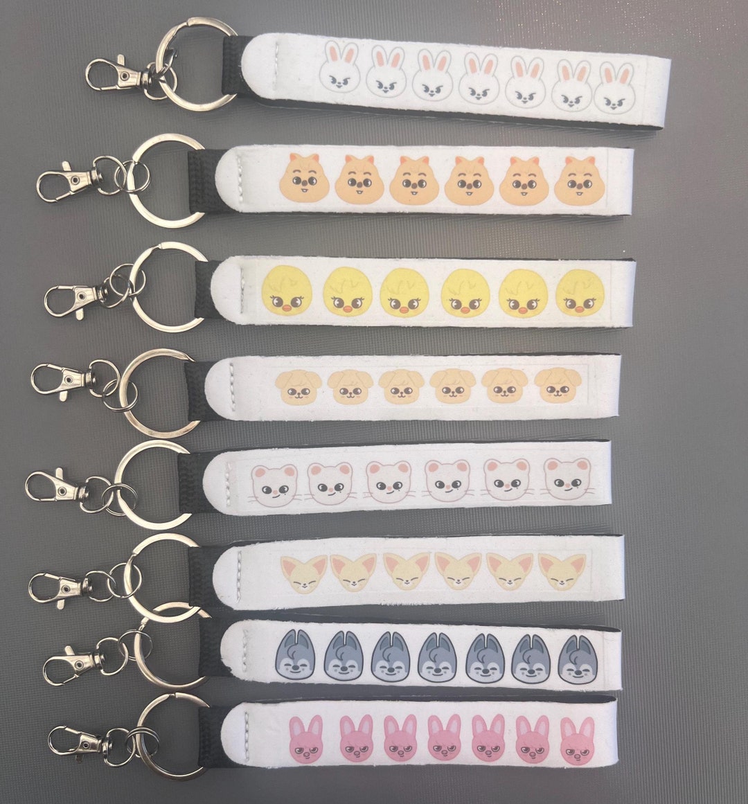 SKZOO Stray Kids Wristlet | Skzoo Stray Kids Skz | Keyring Keychain ...
