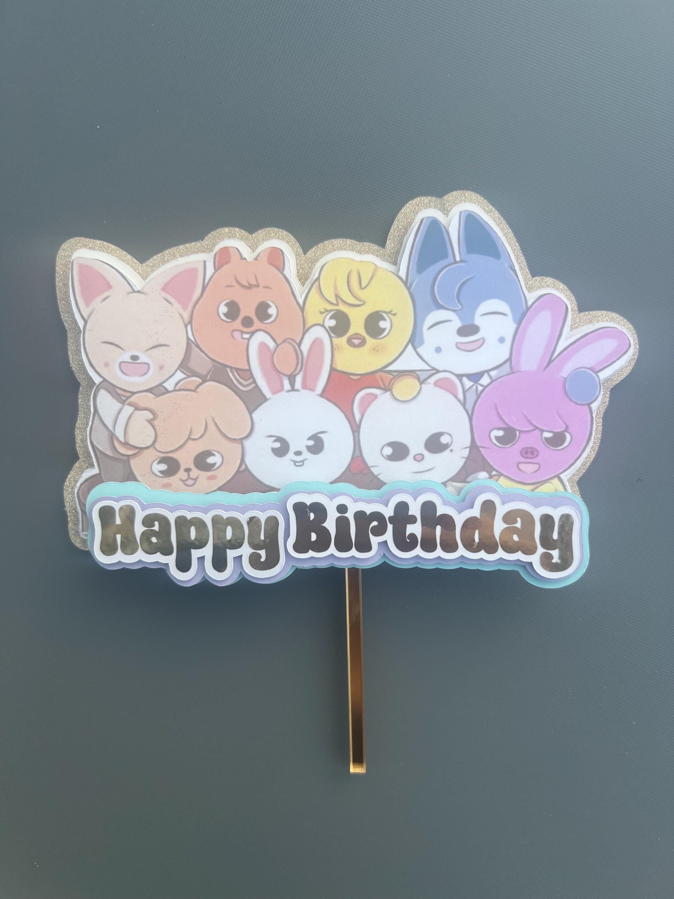 Custom SKZOO Cake Topper | KPOP Stray Kids Birthday Party - Etsy