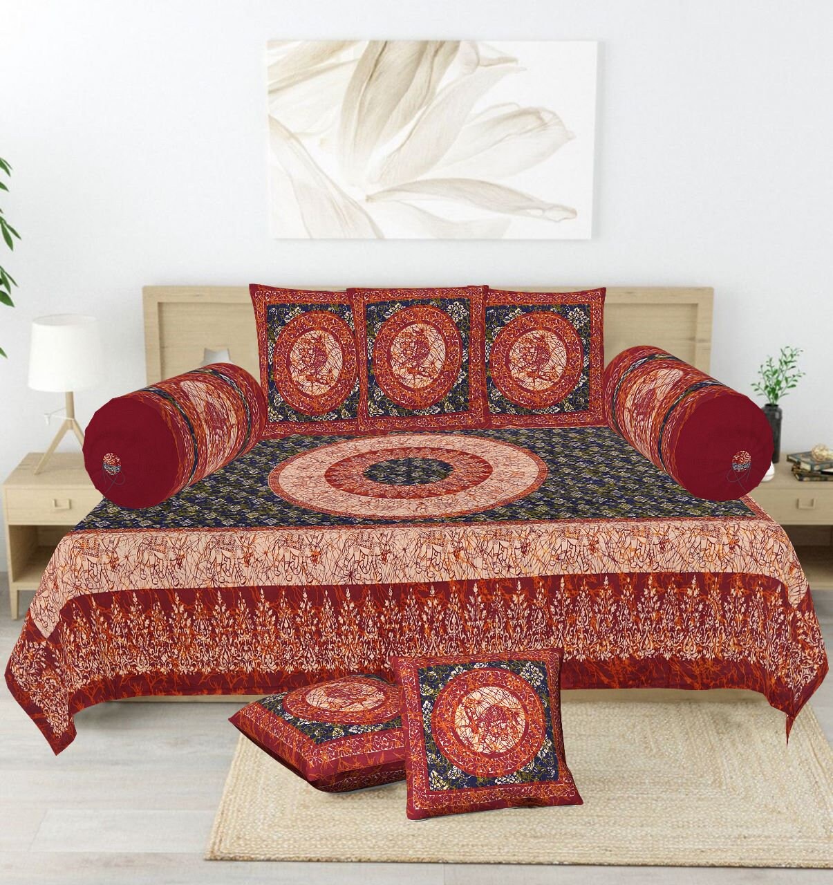 Indian Rajasthani Jaipuri Diwan Sets Velvet Diwan Cover Set - Etsy