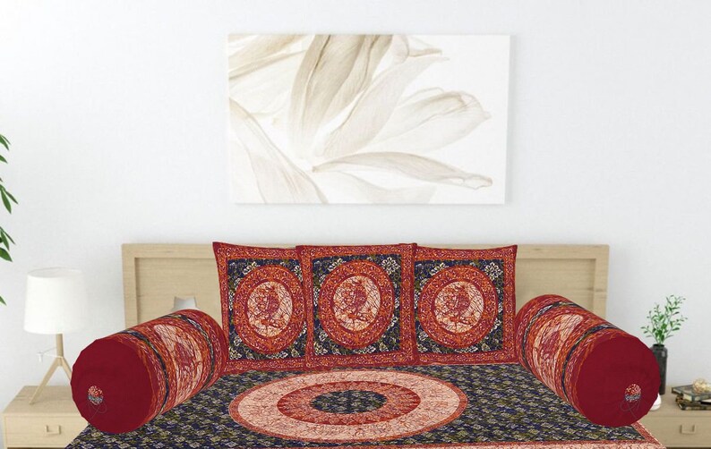 Indian Rajasthani Jaipuri Diwan Sets Velvet Diwan Cover Set - Etsy