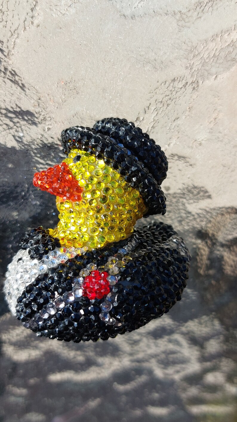 Groom Tuxedo Rubber Duck Hand Jeweled, Austrian Glass Crystals ...
