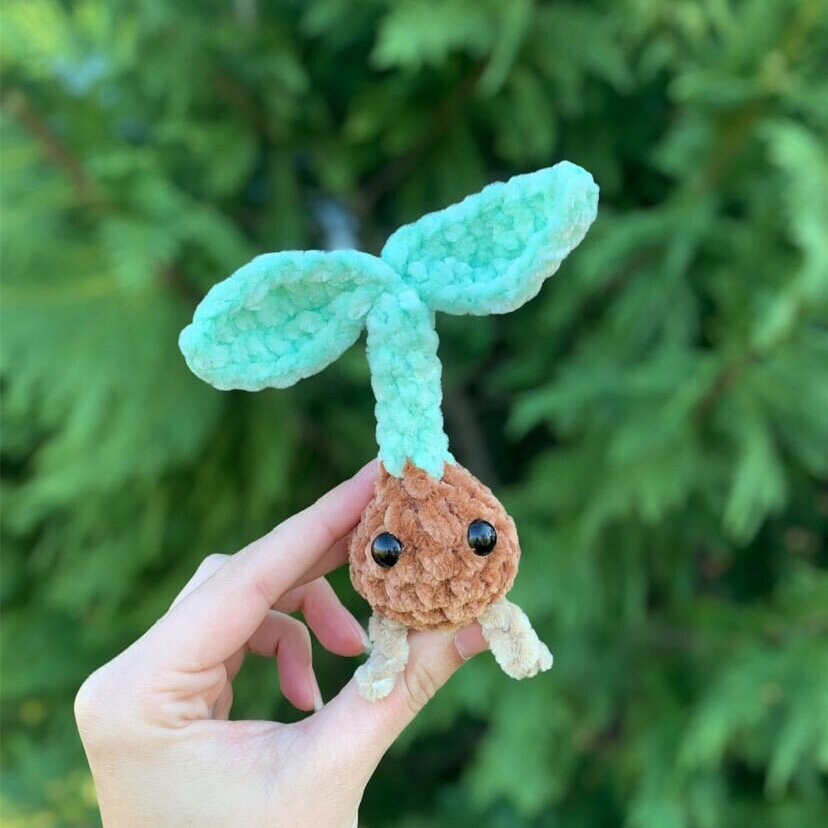 Little Seedling Low Sew Crochet Pattern, Digital Download, Amigurumi ...