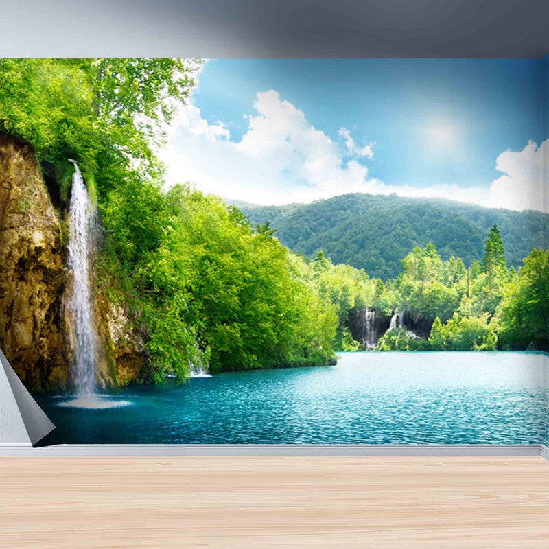Waterfall Wall Decal - Etsy
