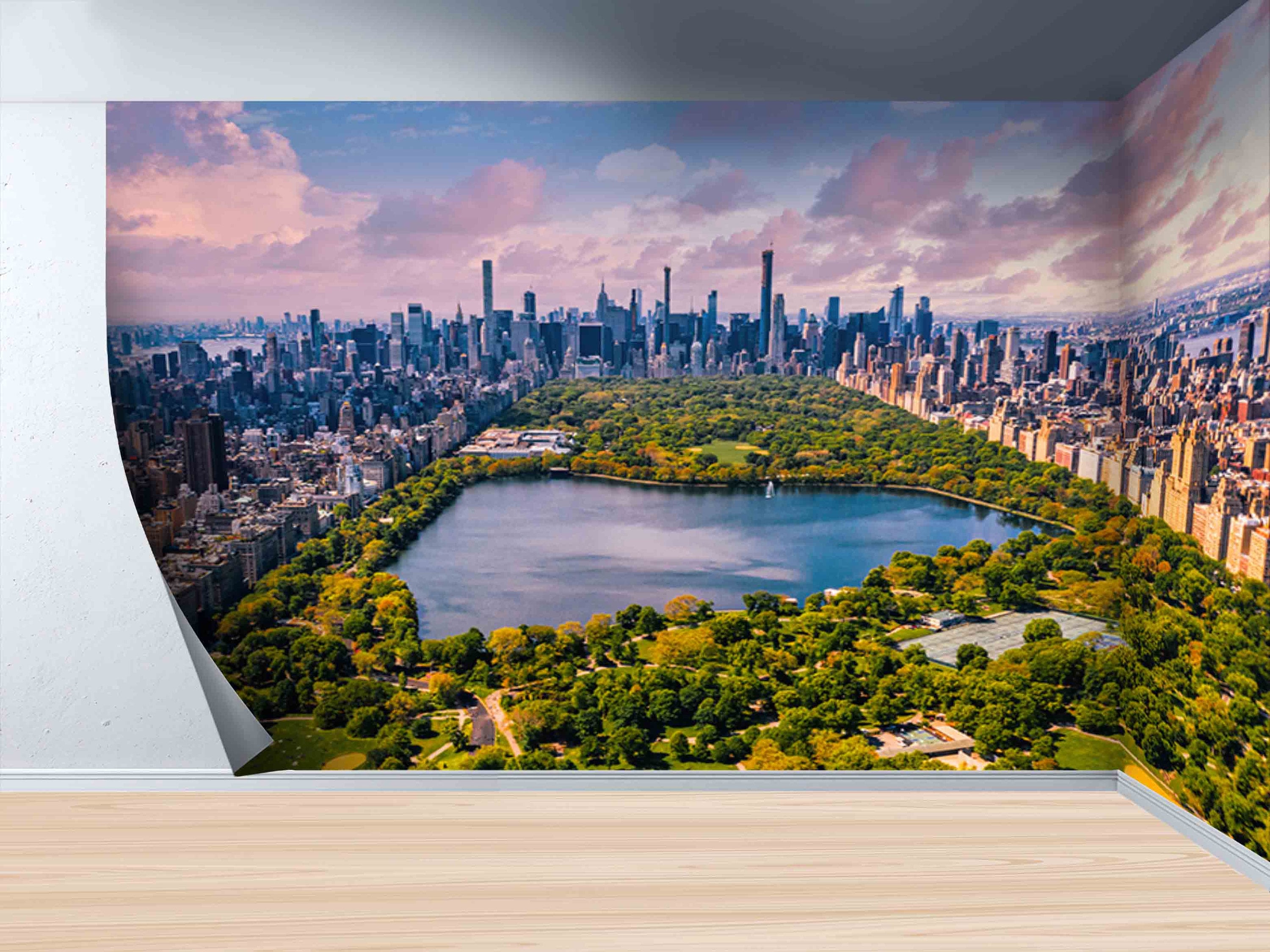 Office Wallpaper City Landscape Wall Art New York Wall - Etsy