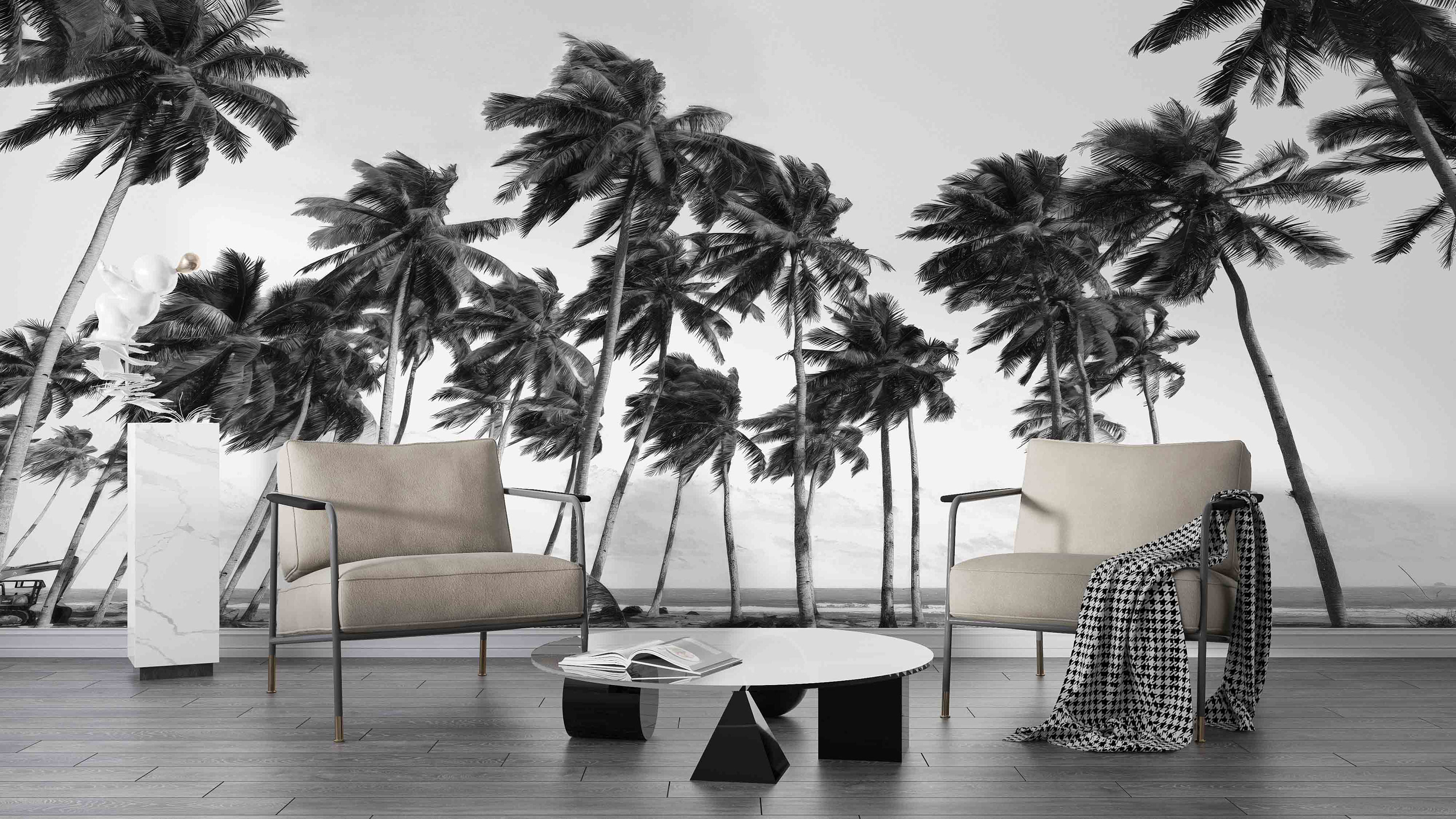 Modern Wall Print Palm Trees Mural Office Wall Painting - Etsy