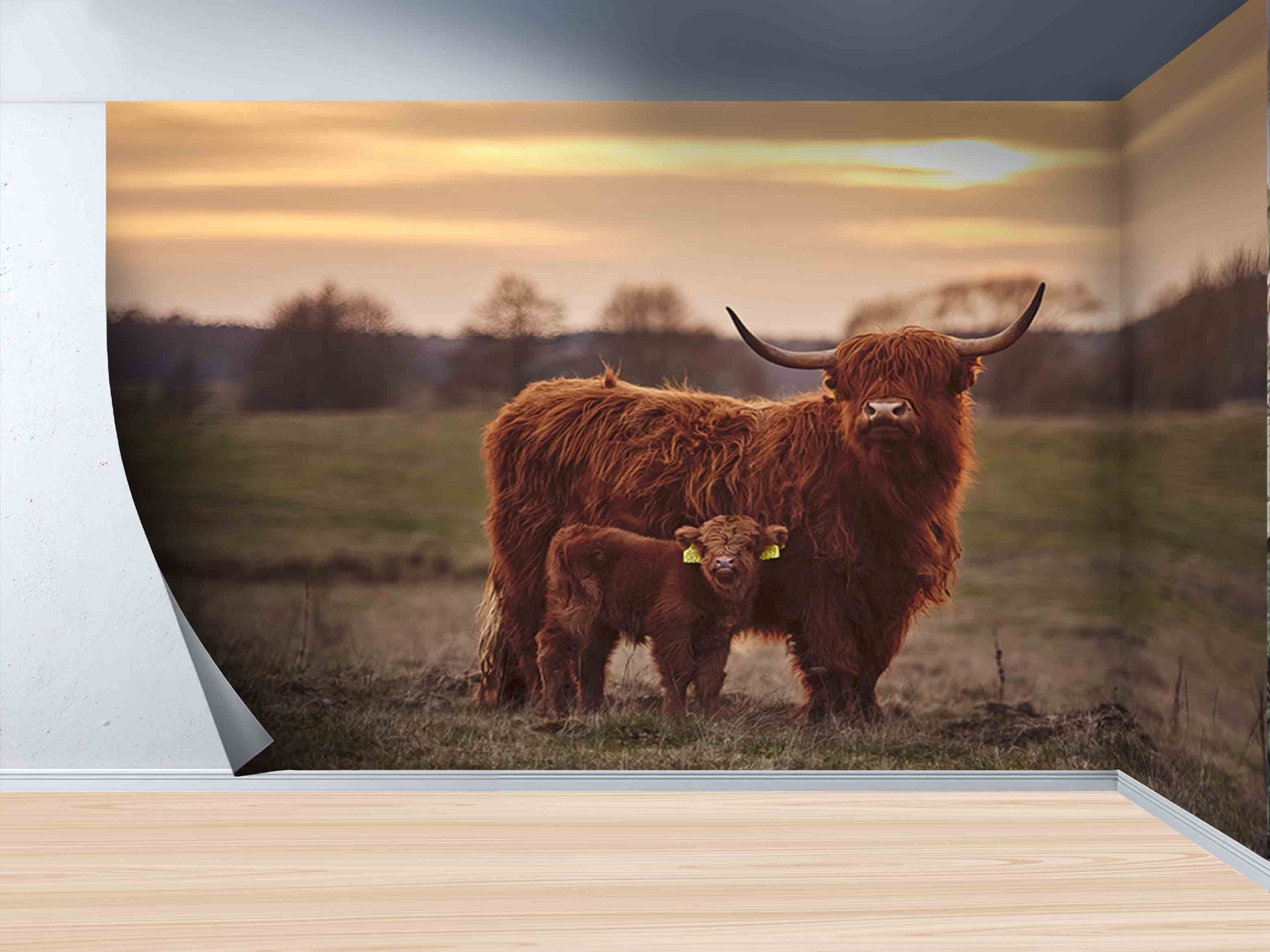 Cow Paper Craft Animal Paper Craft Personalized Wallpaper - Etsy