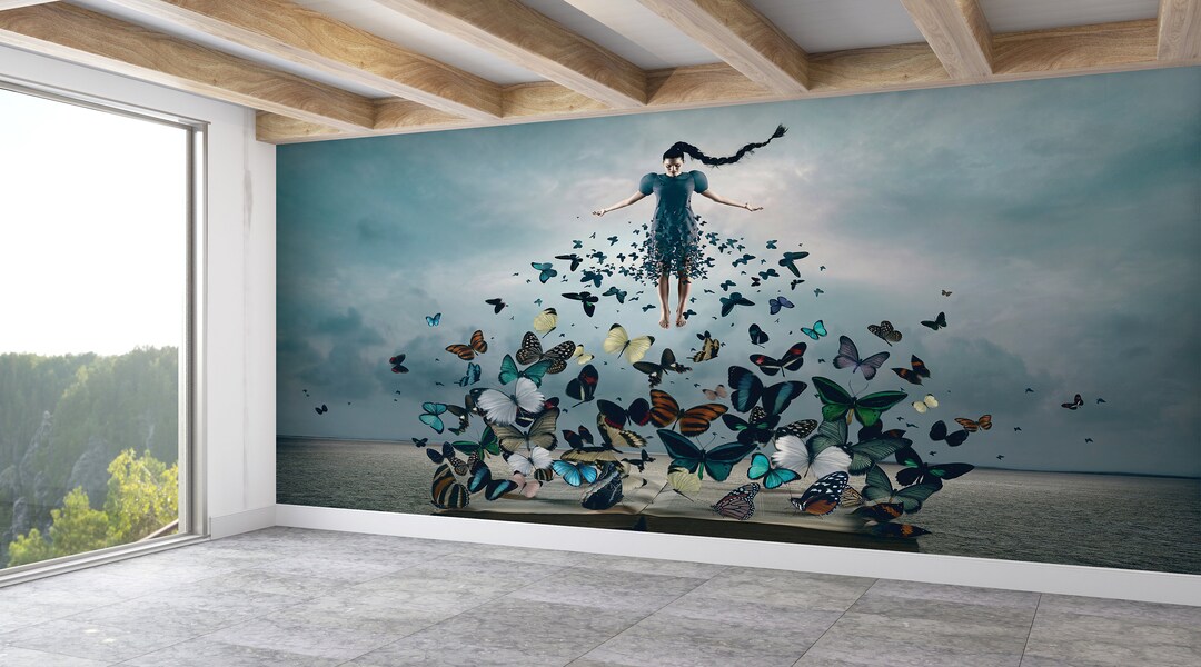 Custom Wall Paper, Decals for Walls, Personalized Wallpaper, Gift for ...