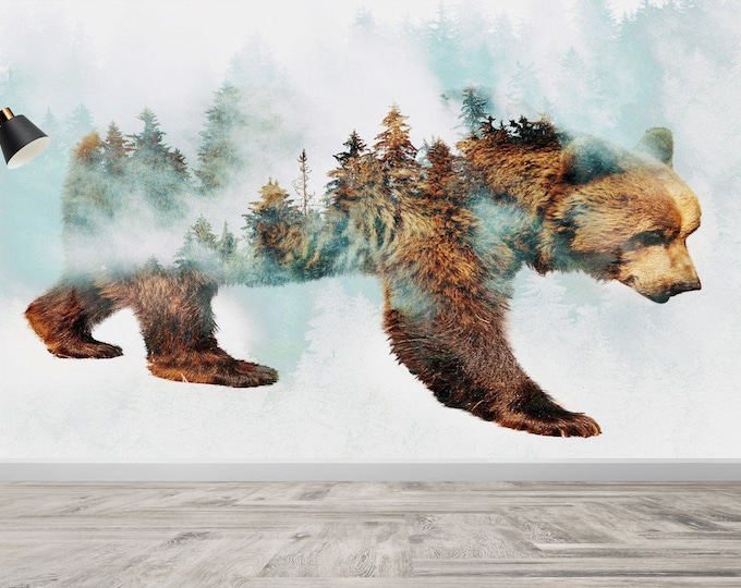 Papercraft 3D, Animal Paper Craft, Loft Mural, Abstract Forest Wall Art ...