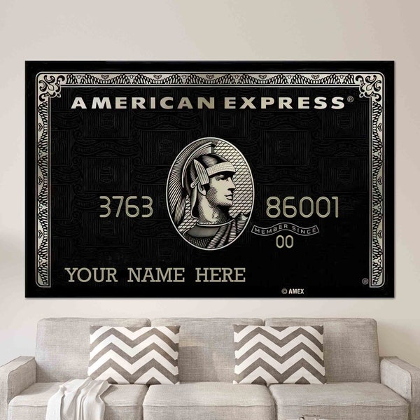 Amex Black Card Art - Etsy