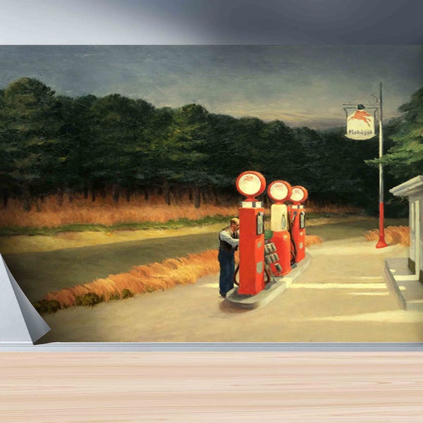 Gas Station Wall Mural - Etsy