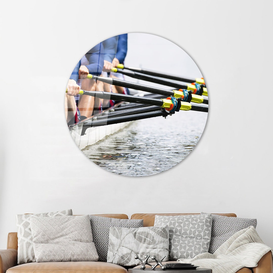 Art Canvas, Rowing Glass Panel, Rowing Canvas Art, Man Cave Canvas ...