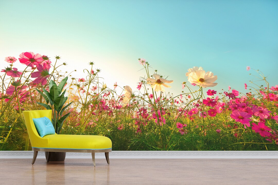 Spring View Wall Poster, Floral Wallpaper, Decals for Walls, Wallpaper ...