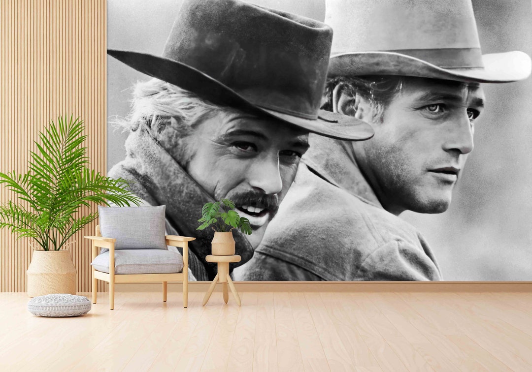 Butch Cassidy & Sundance Kid Wallpaper: Modern Movie Wall Decor - Etsy