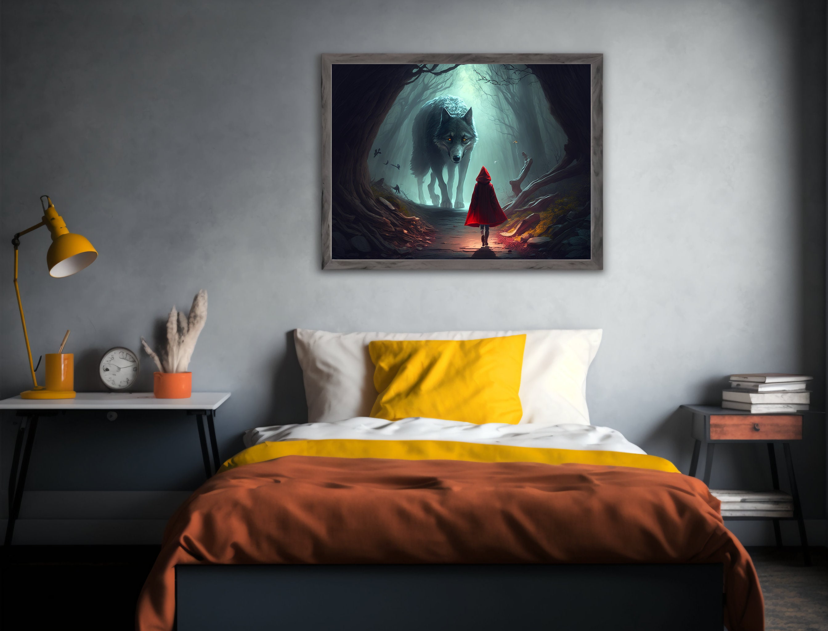 Little Red Riding Hood - AI Generated Printable Art | Instant Download ...
