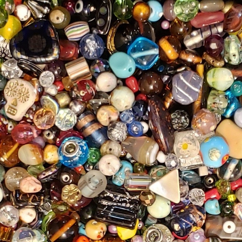 Glass Beads Mix - Etsy