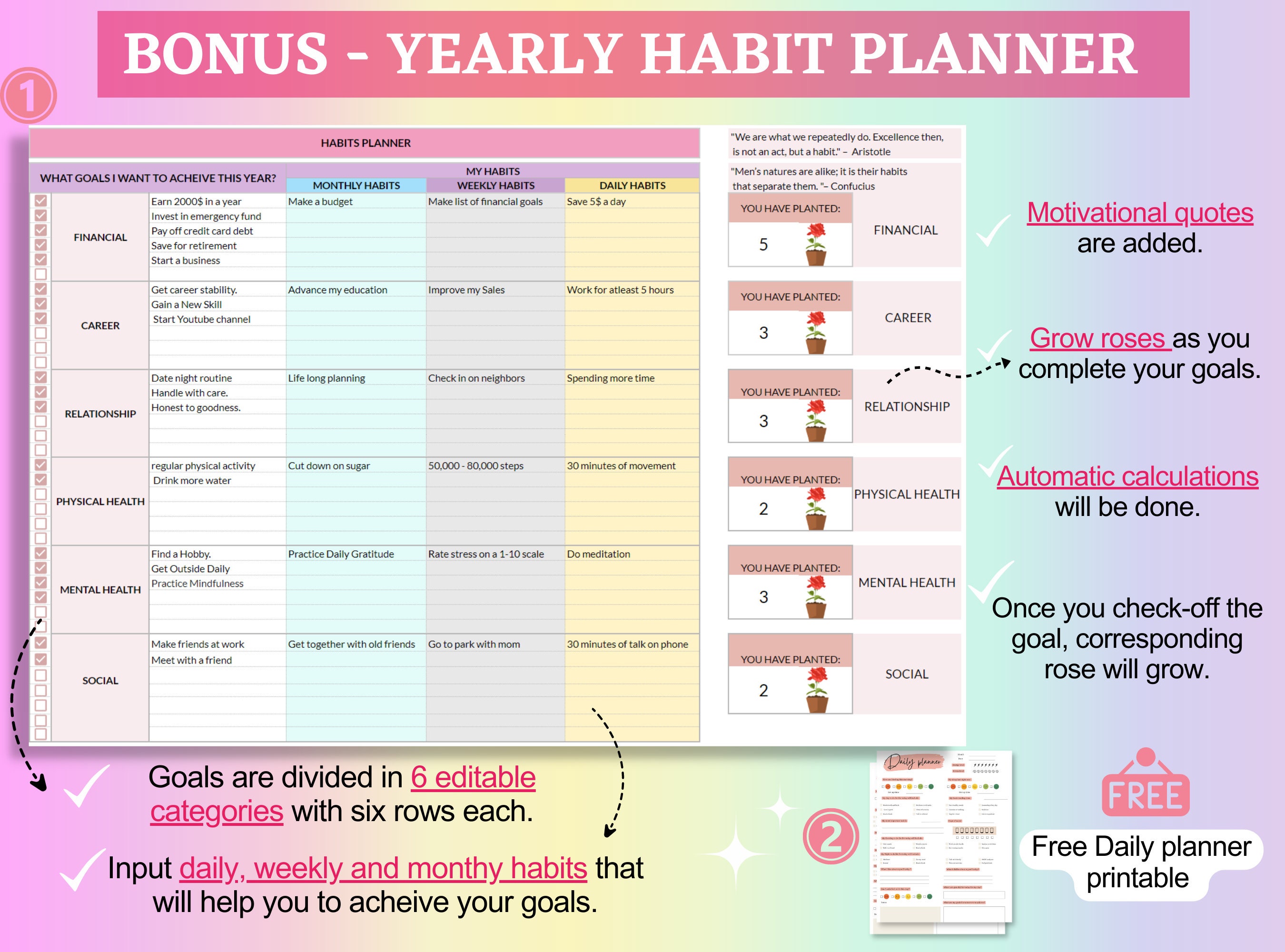 EDITABLE 75 Hard Challenge Tracker for Google Sheets 75 Day Hard ...