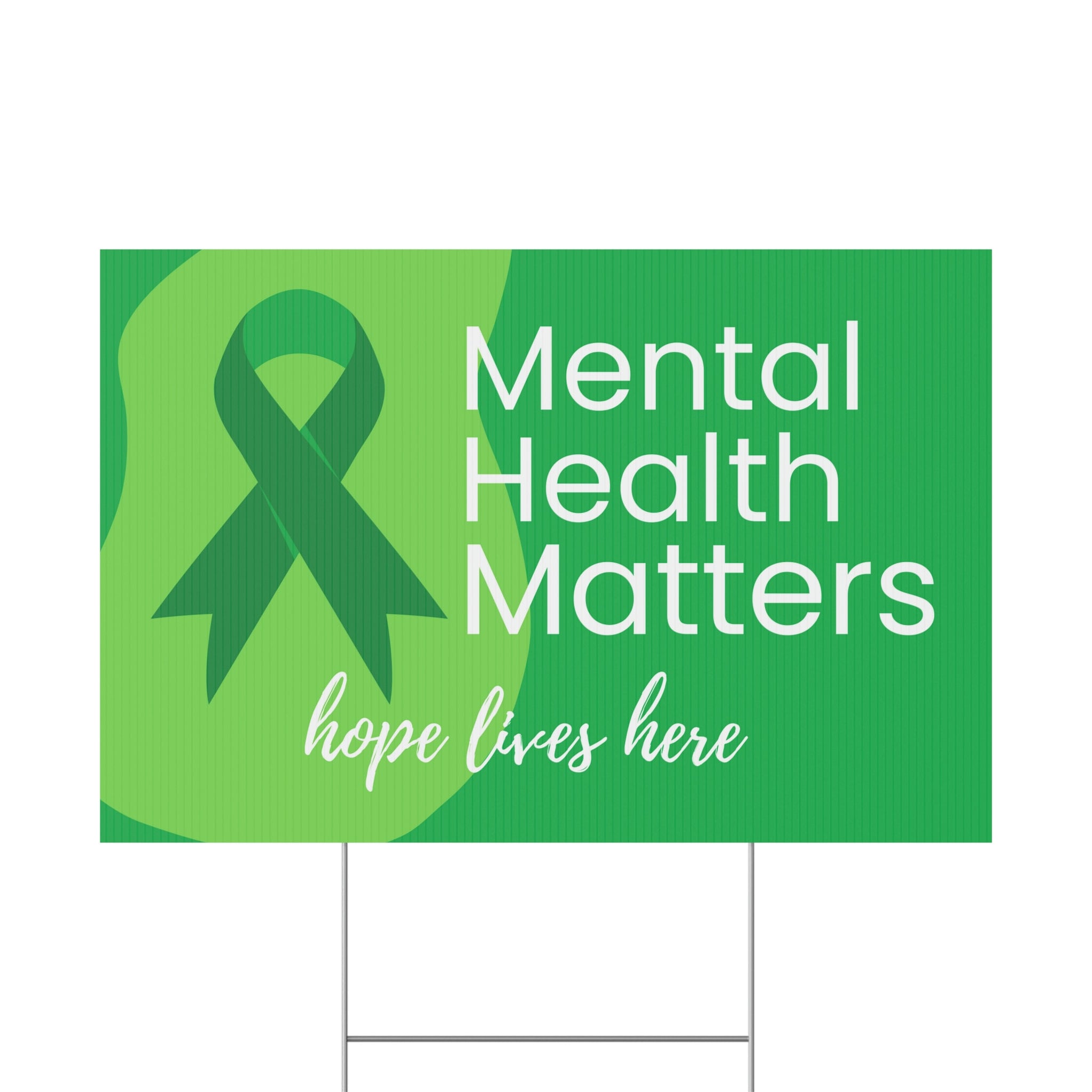 Plastic Yard Sign for Mental Health Awareness - Etsy
