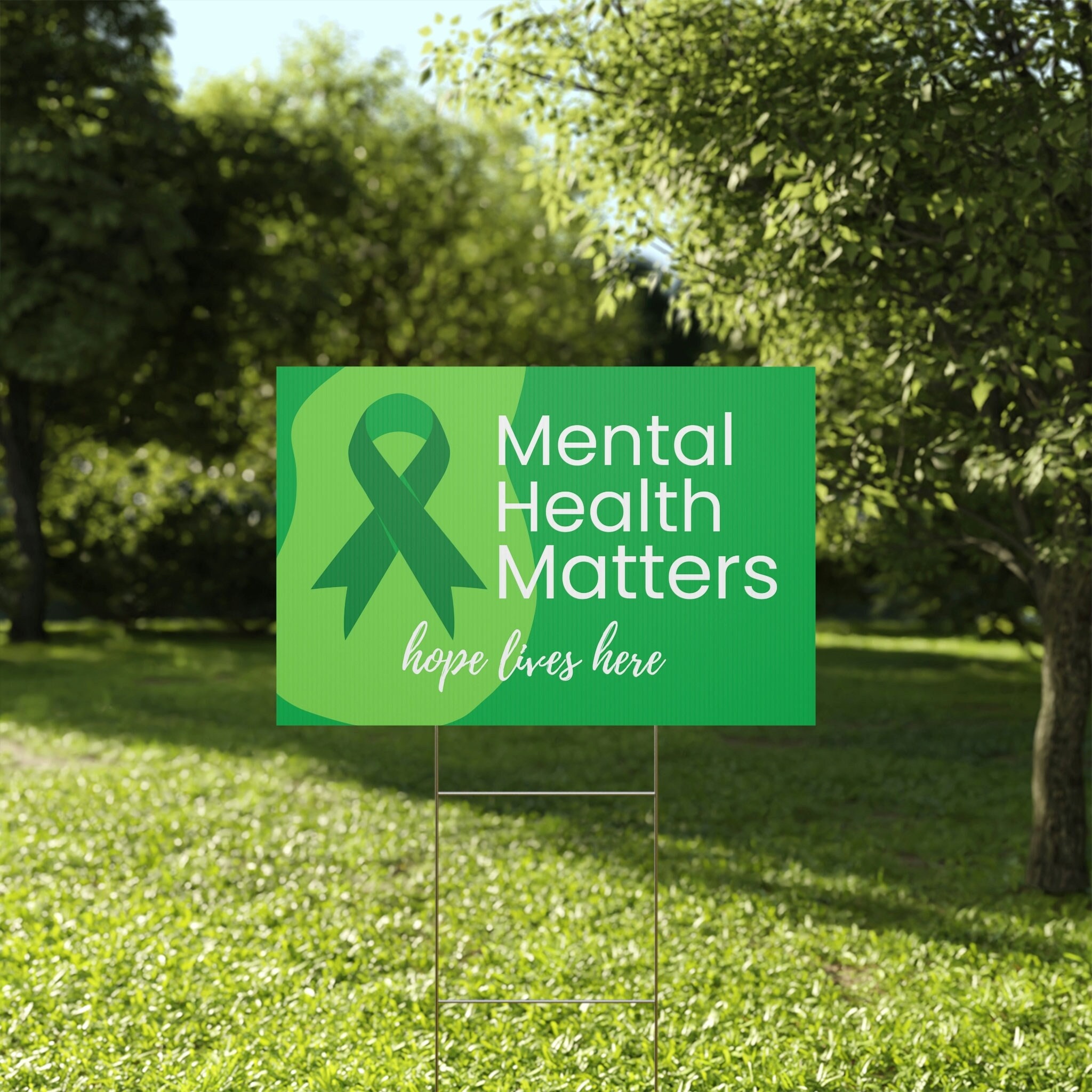 Plastic Yard Sign for Mental Health Awareness - Etsy