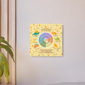 Sign Emotion Feeling Wheel Dinosaur Affirmations Emotional Regulation ...