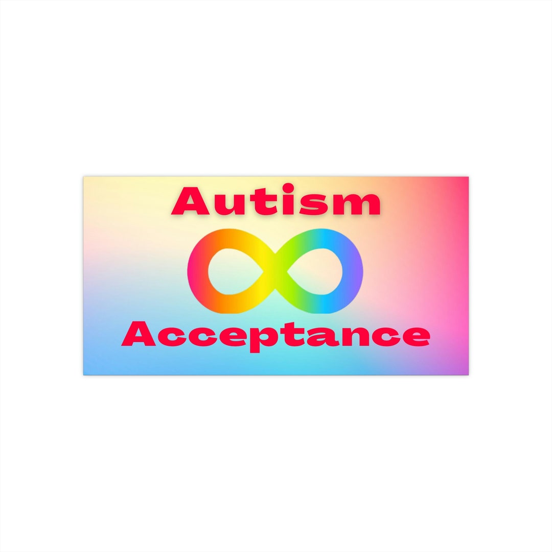 Autism Acceptance Sticker 7.5W X 3.75T - Etsy