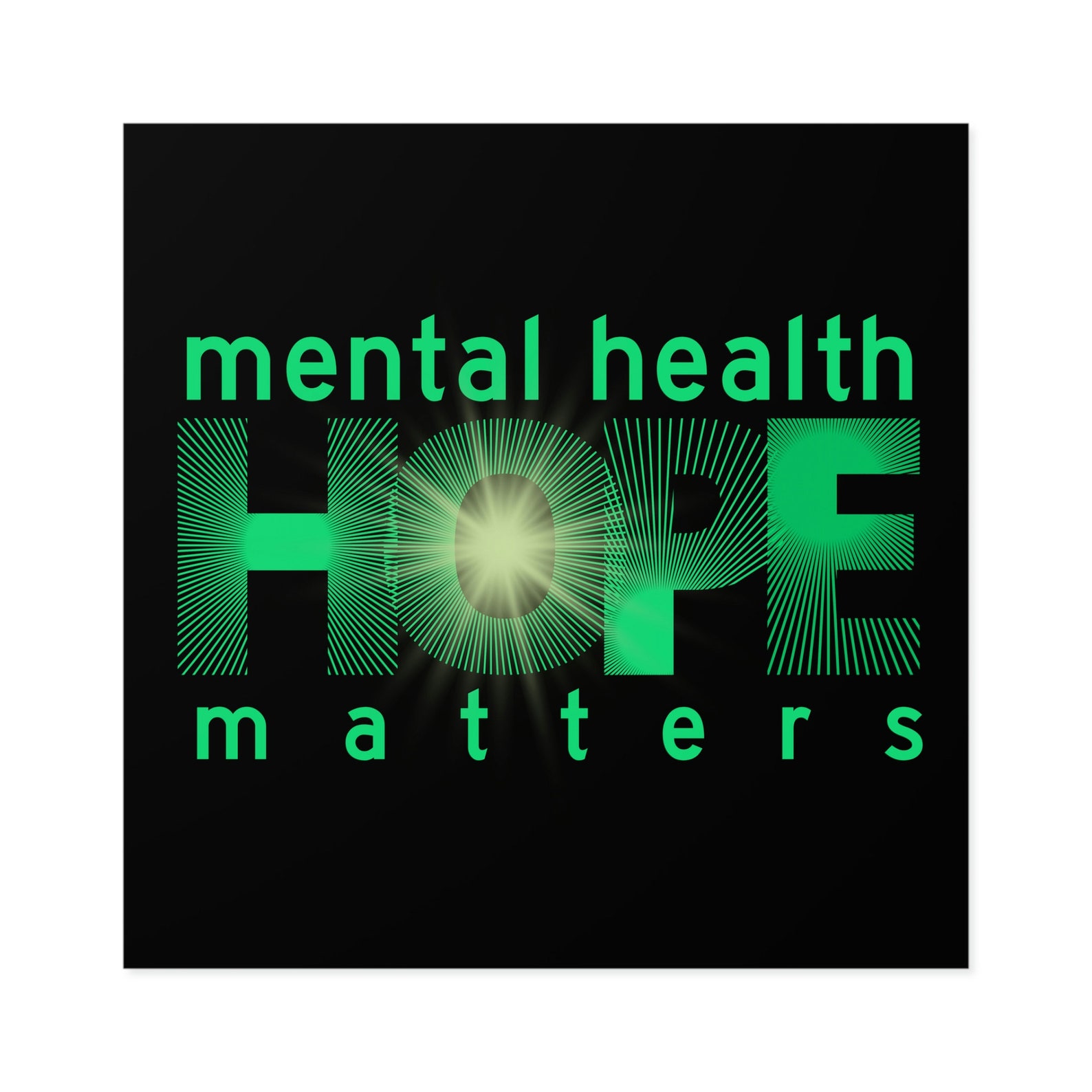 Stickers Mental Health Matters Hope With Light Stickers - Etsy