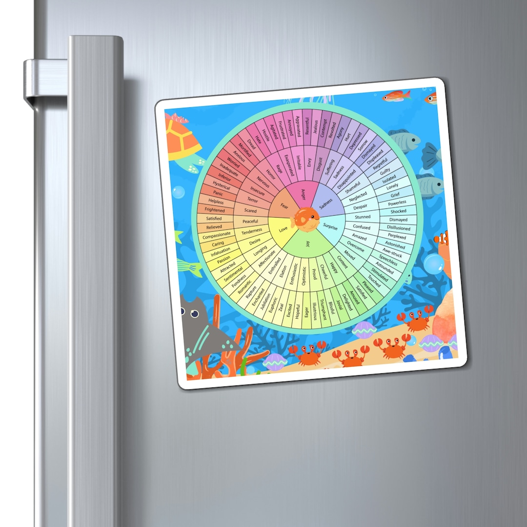 Magnet Emotion Feelings Wheel Fish Feelings Underwater Friends Magnet ...