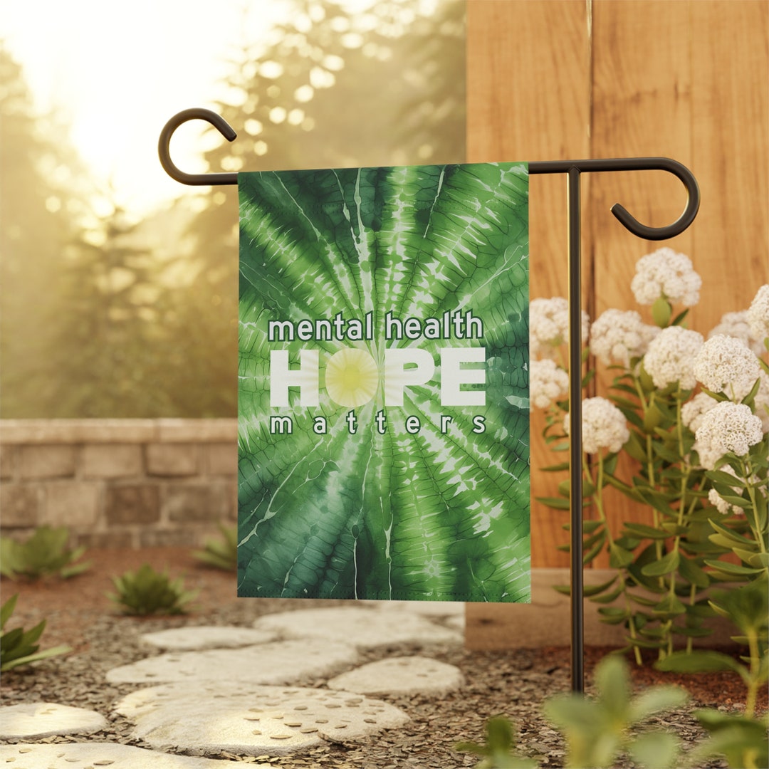 Mental Health Hope Matters Garden Flag: Poly-poplin Banner - Etsy