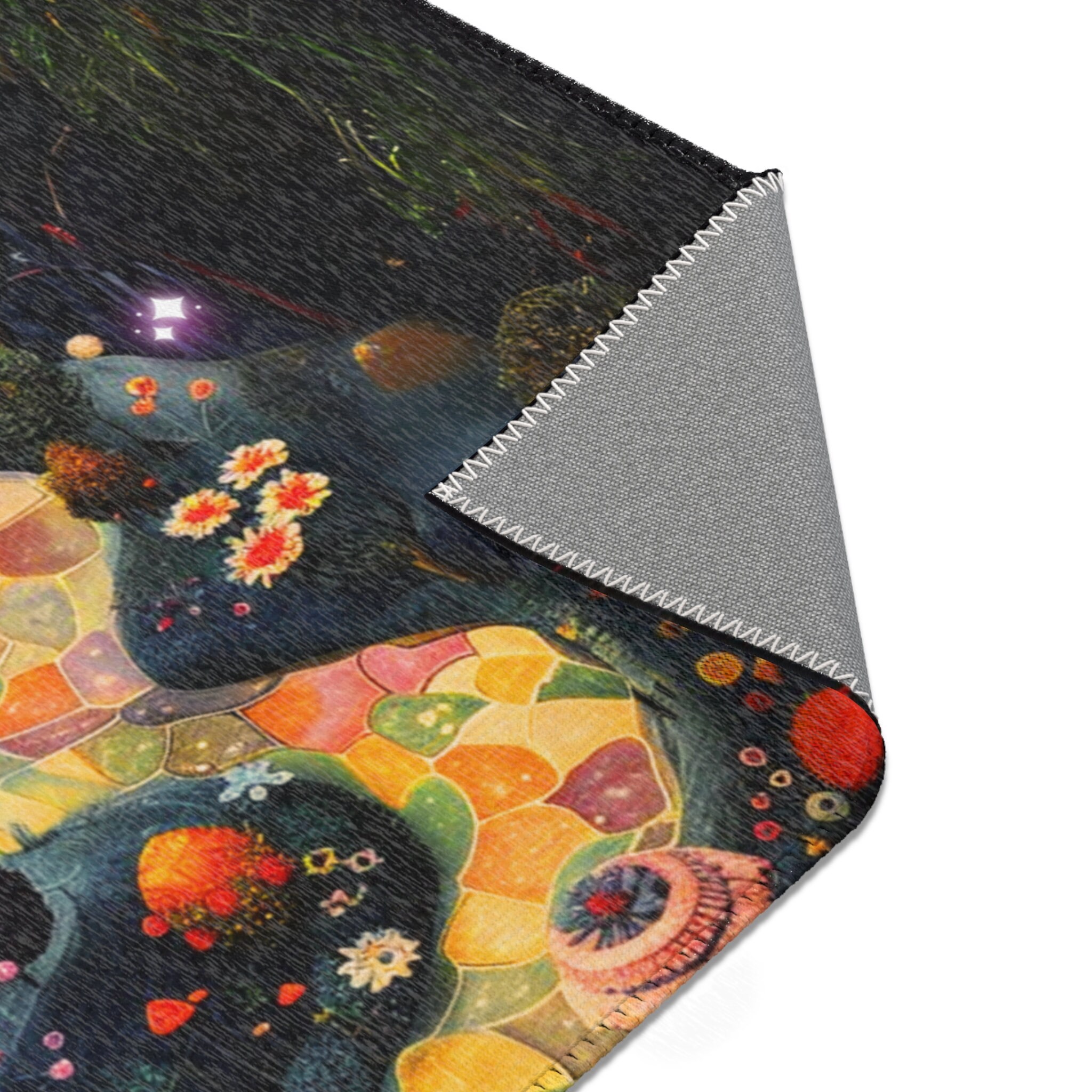 Rug Enchanted Forest Let's Pretend Play Nursery Playroom Rectangle ...