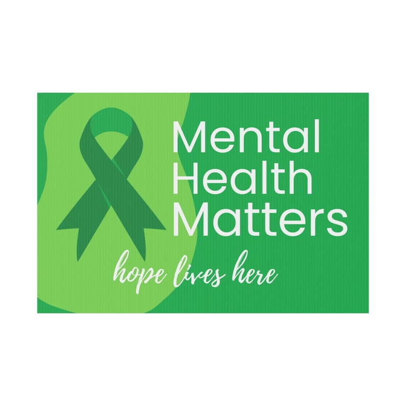 Plastic Yard Sign for Mental Health Awareness - Etsy