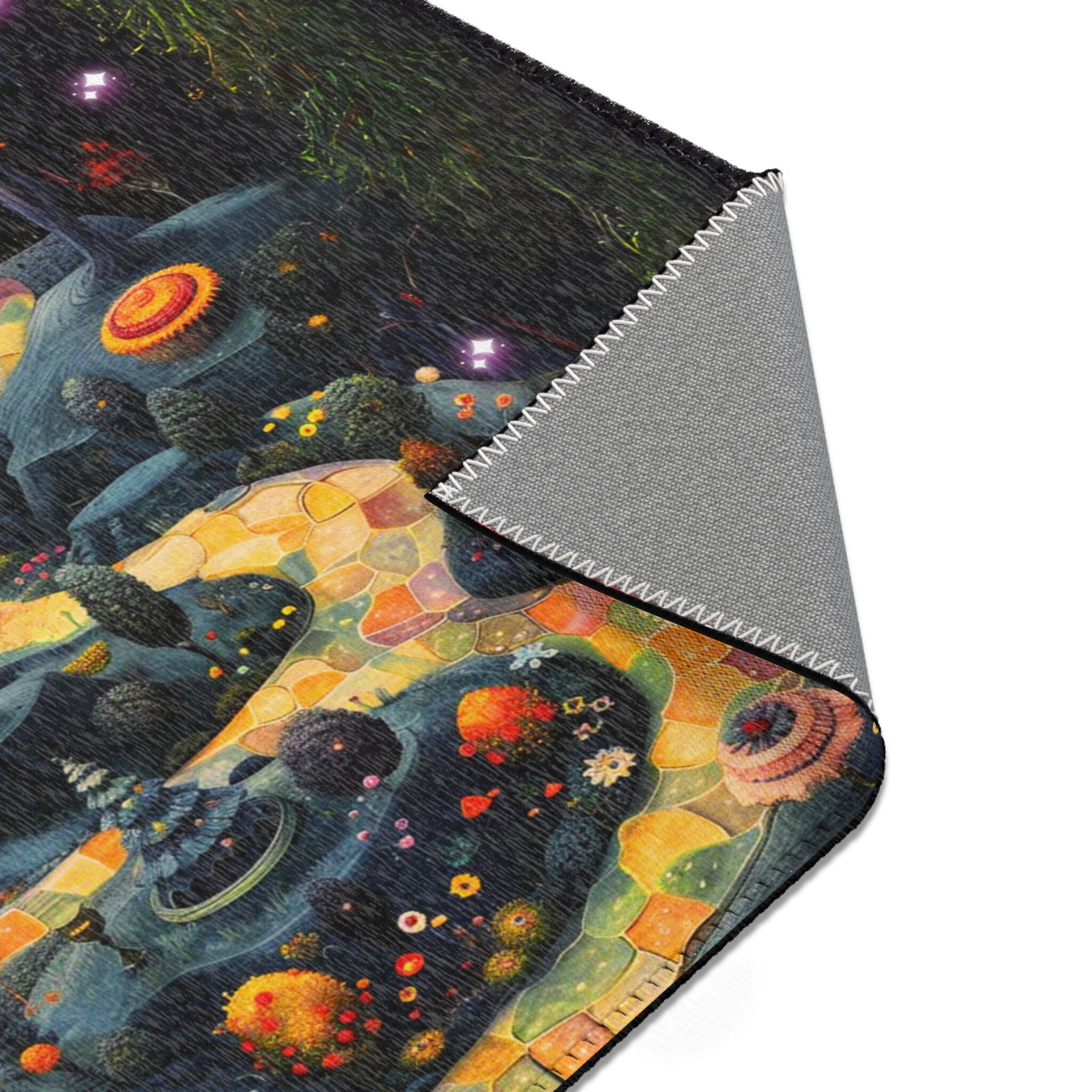 Rug Enchanted Forest Let's Pretend Play Nursery Playroom Rectangle ...