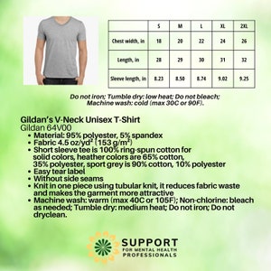 Tee V-neck Mental Health With Brain Gildan V-neck Short Sleeve Tee - Etsy