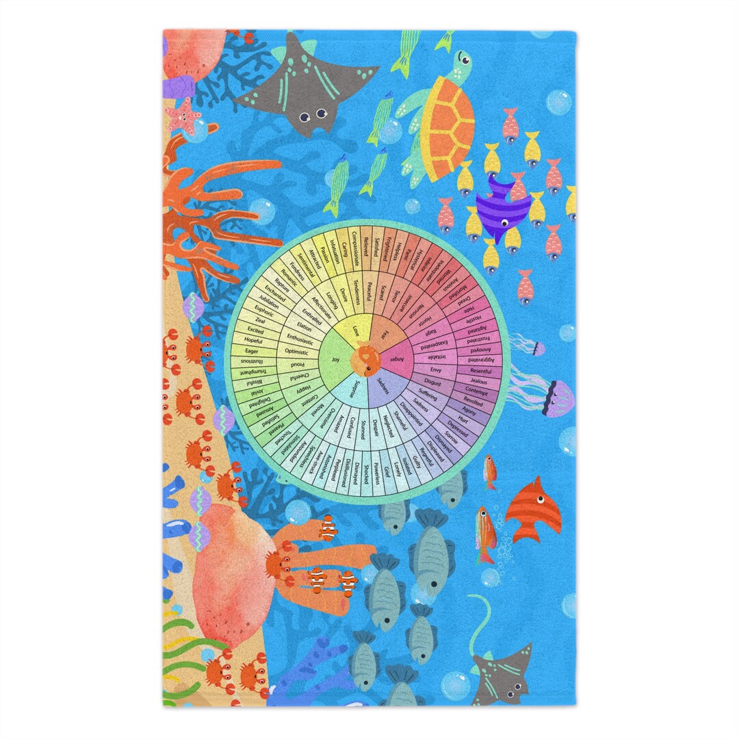 Coping Towel Fish Feelings Wheel Emotional & Fish Friends Regulation ...