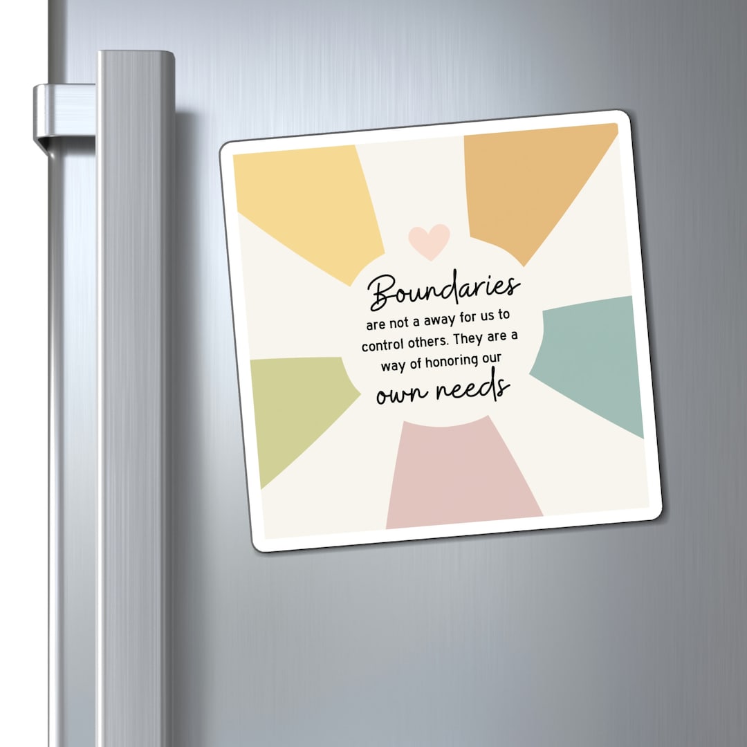 Boundaries Reminder Magnet, Needs and Respect - Etsy