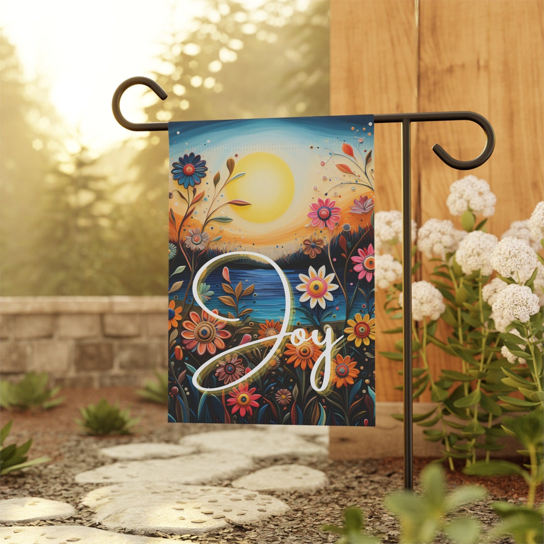 Garden Flag Wildflower Pond Joy Garden & House Banner - Etsy
