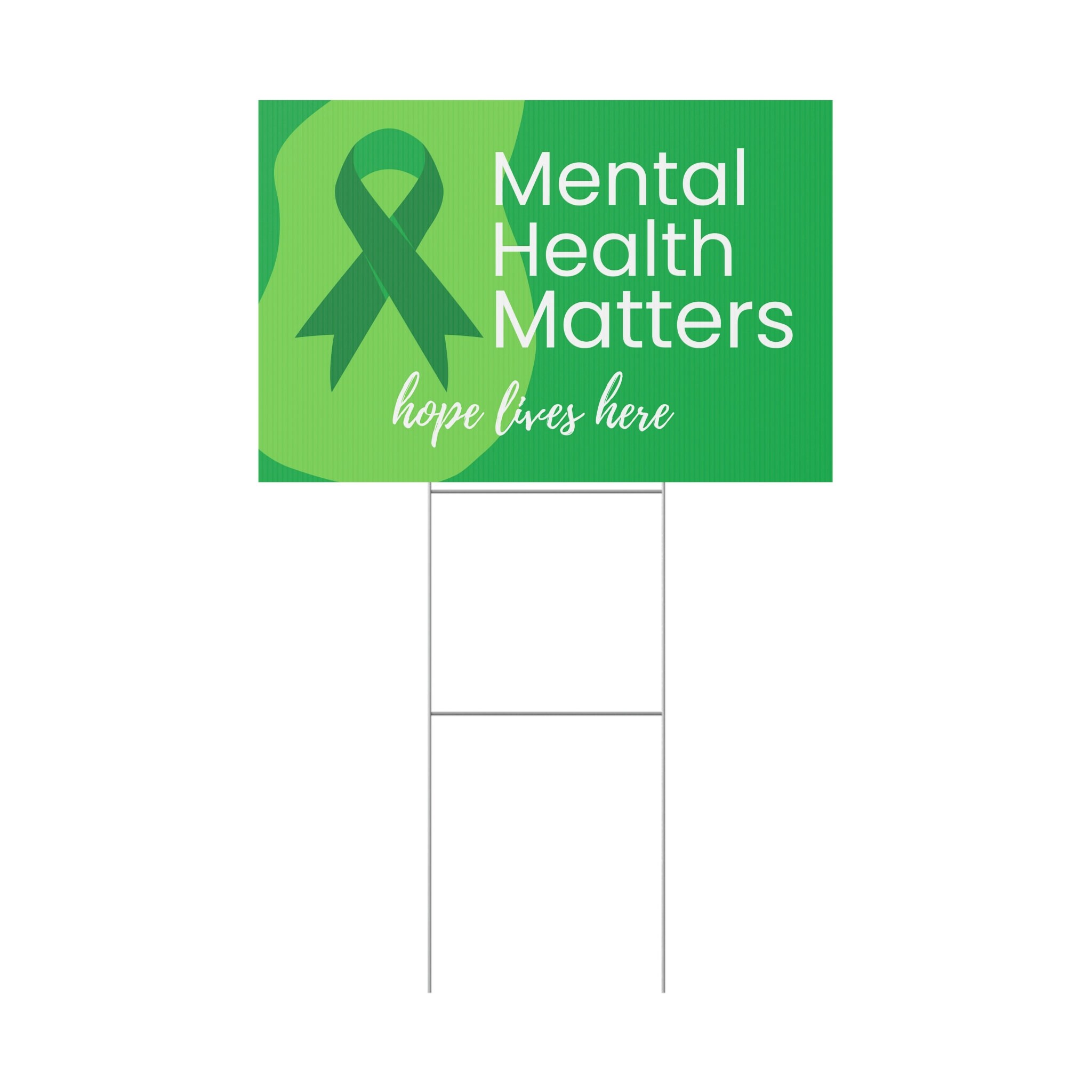 Plastic Yard Sign for Mental Health Awareness - Etsy