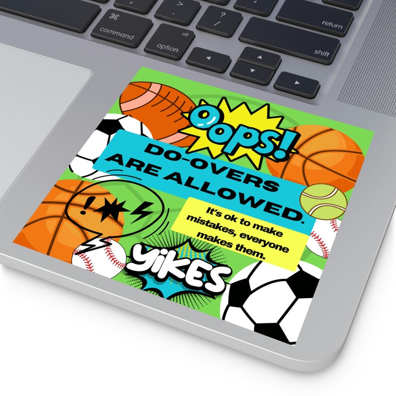 Stickers Oops Do Overs Are Allowed It's OK to Make Mistakes Sports ...