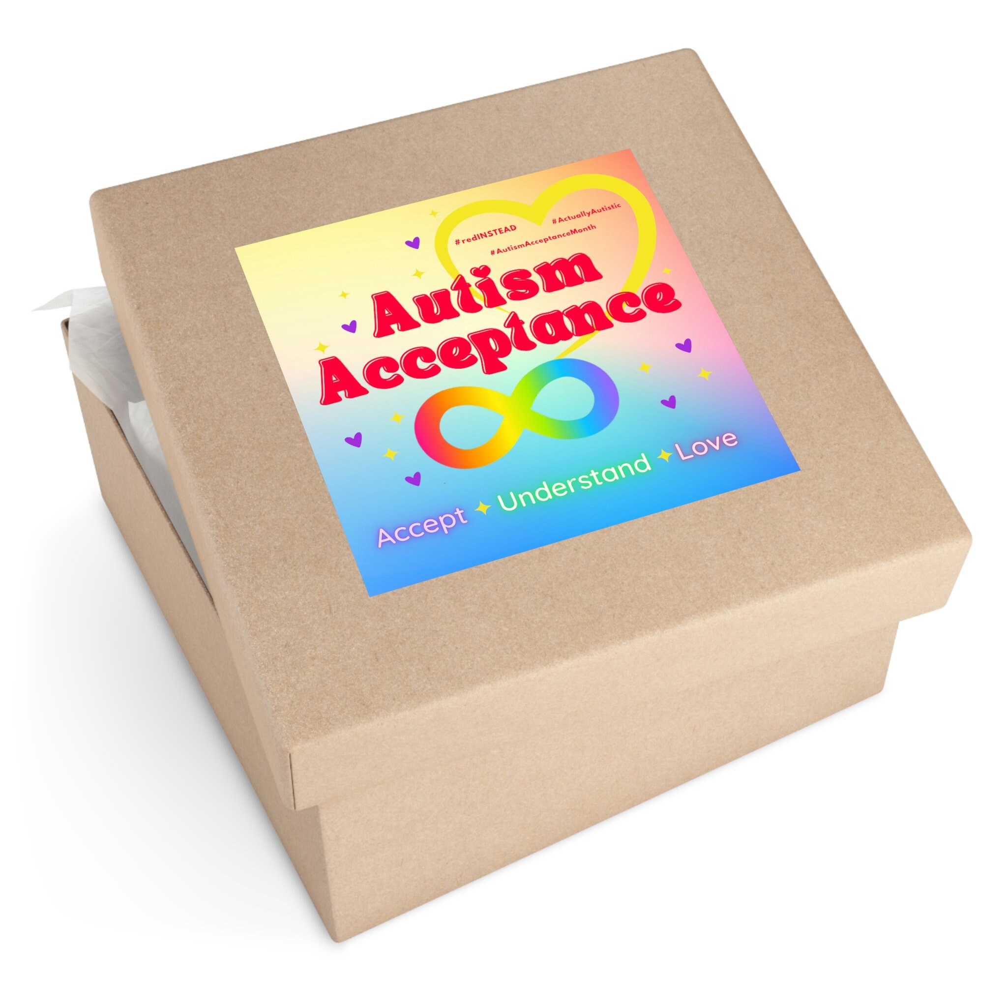 Autism Acceptance Stickers for World Autism Day April 2, 2023. - Etsy