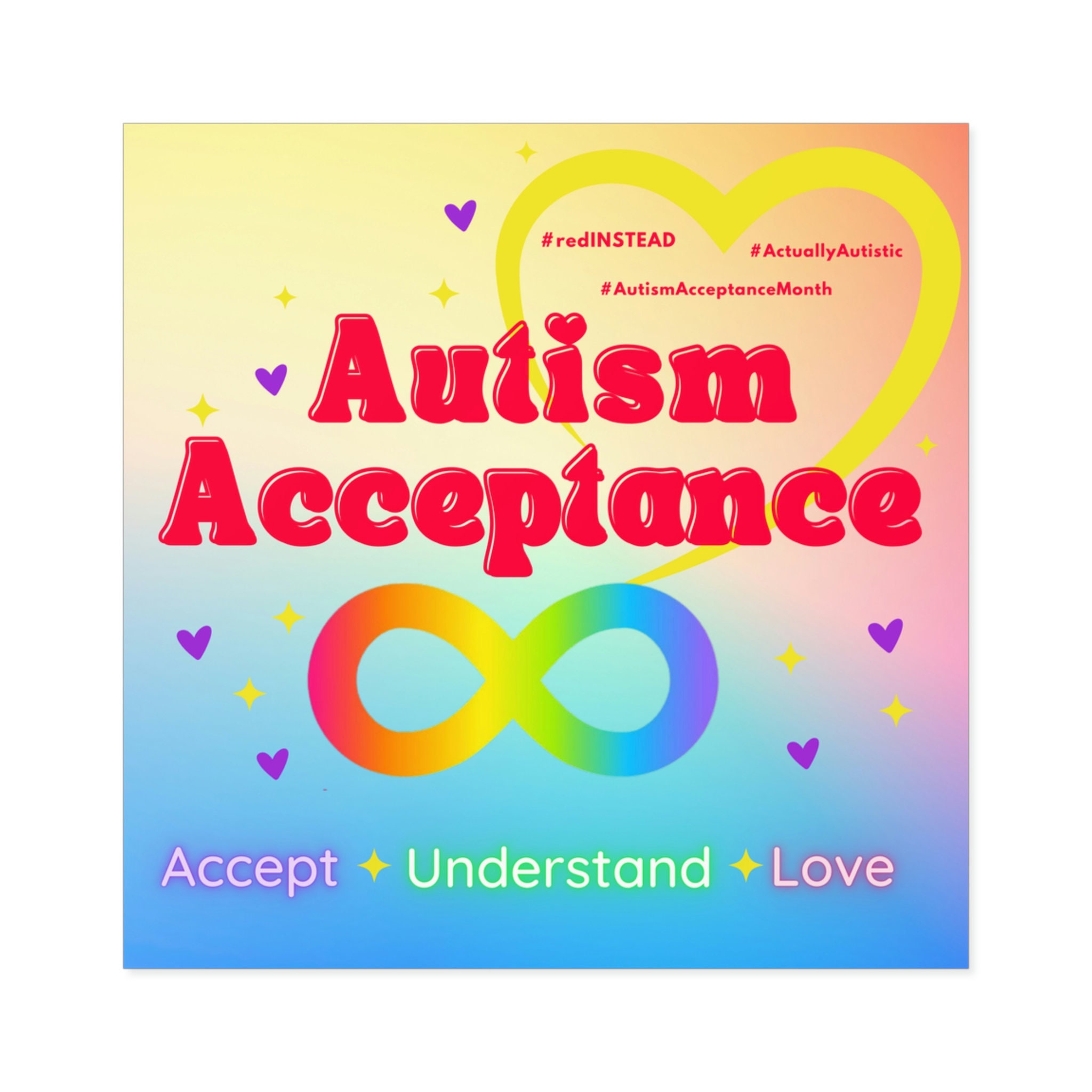 Autism Acceptance Stickers for World Autism Day April 2, 2023. - Etsy