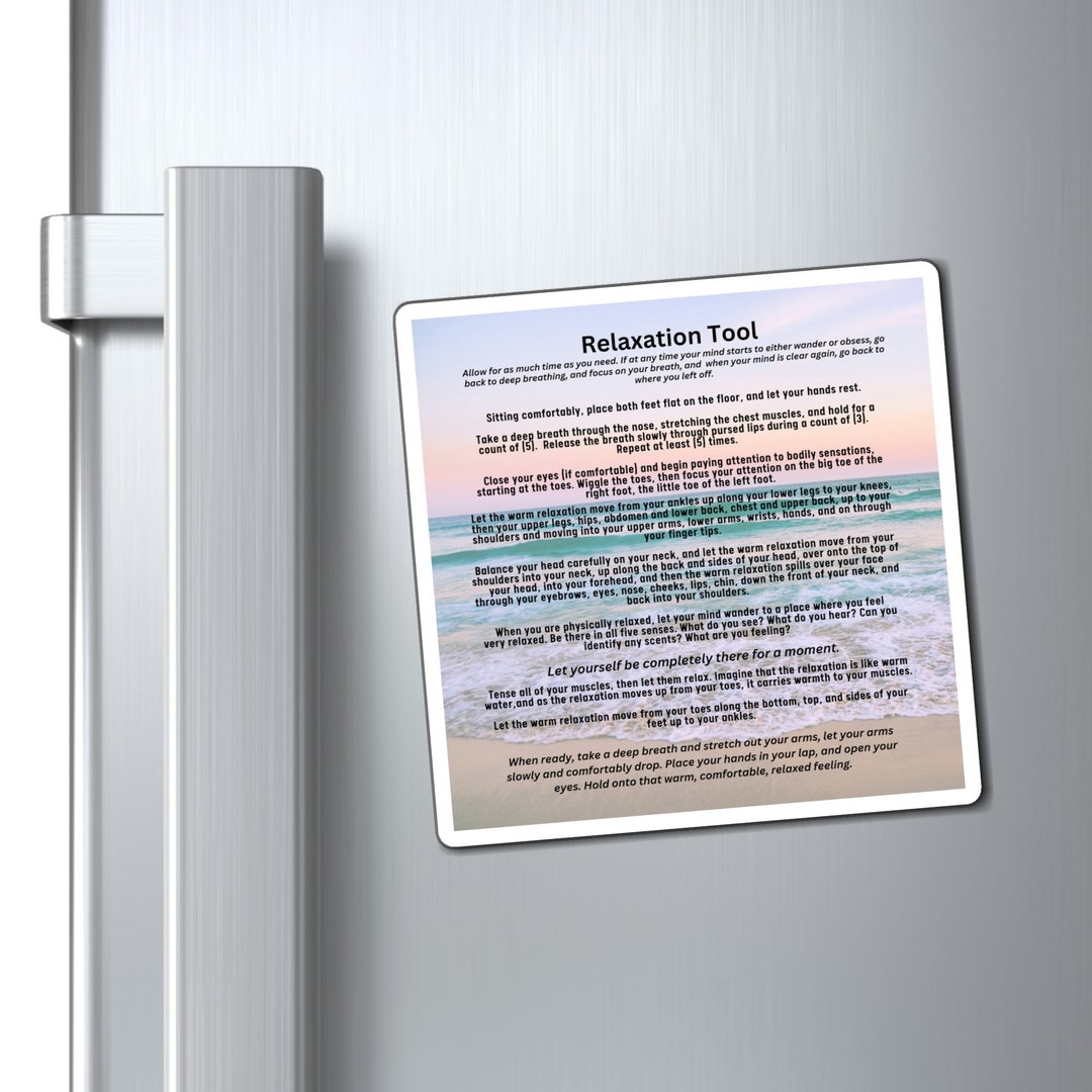 Relaxation Tool Beach Theme Magnet - Etsy