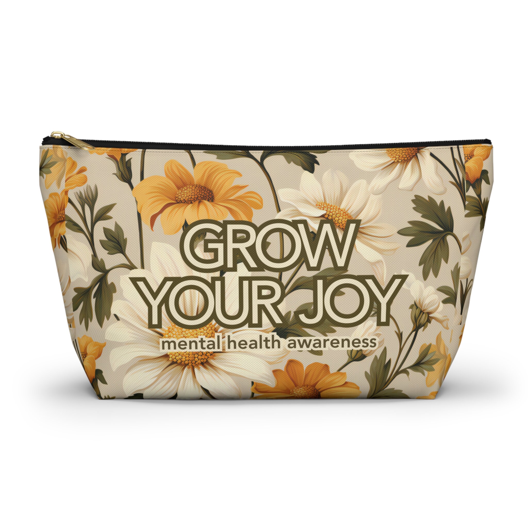 Pouch Find Your Joy Mental Health Awareness Vintage Daisy - Etsy