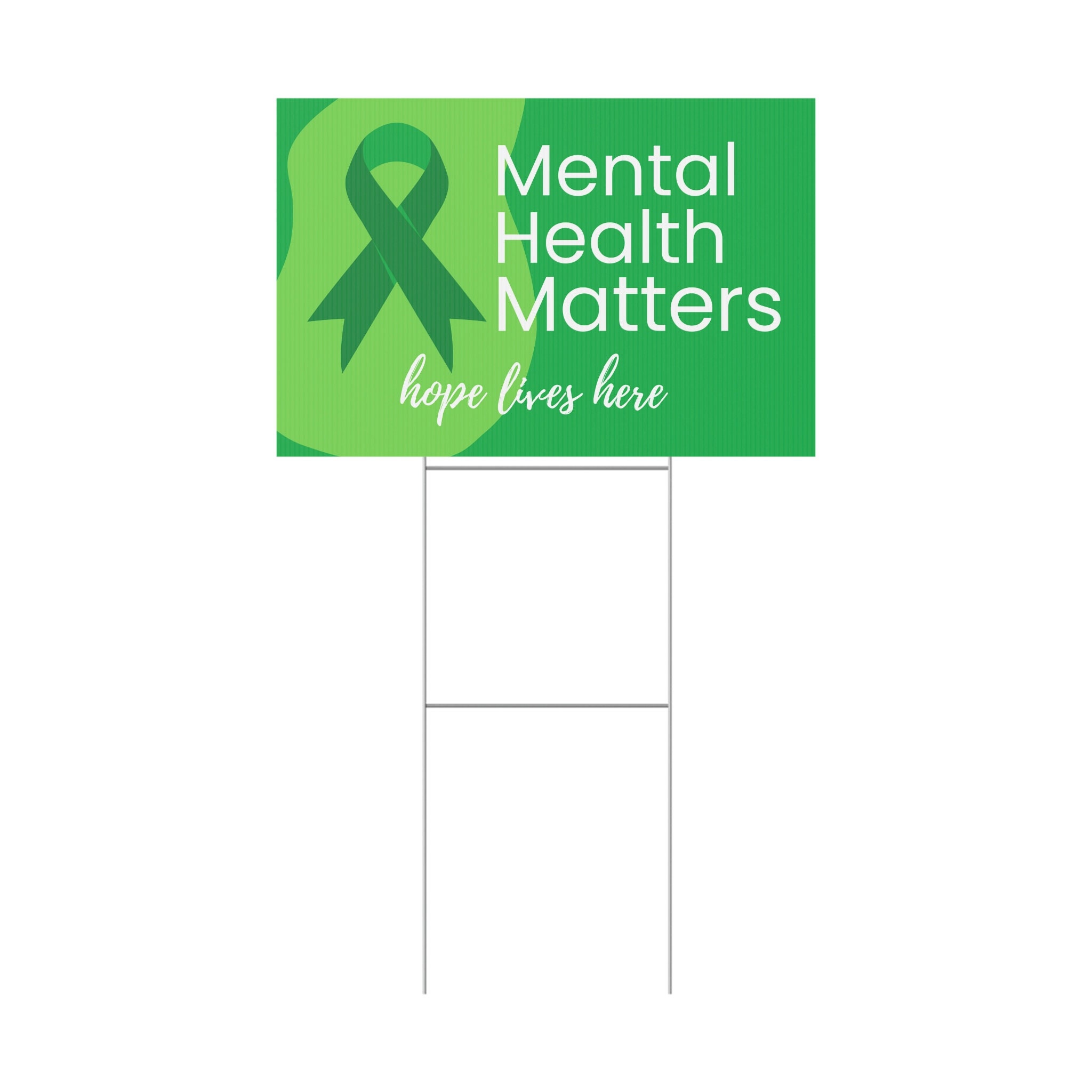 Plastic Yard Sign for Mental Health Awareness - Etsy
