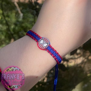 Spider-verse Friendship Bracelets: Braided Spiderman Matching Set - Etsy