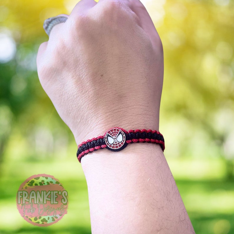 Spider-verse Friendship Bracelets: Braided Spiderman Matching Set - Etsy