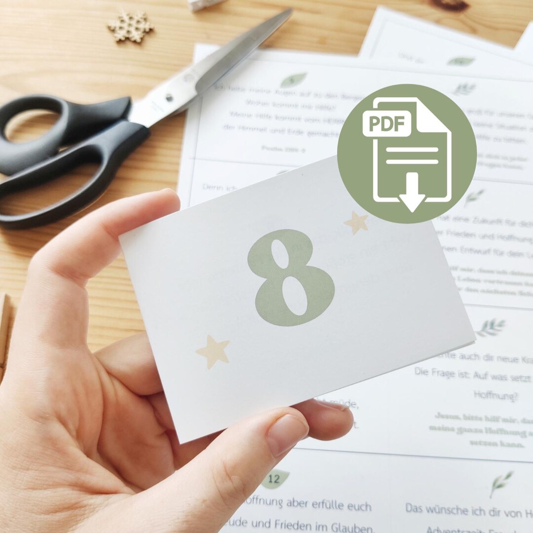 24 Bible Verse Advent Calendar | Christmas | PDF Download for Printing ...