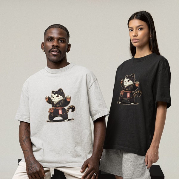 Japanese Cartoon Cat Shirt - Etsy